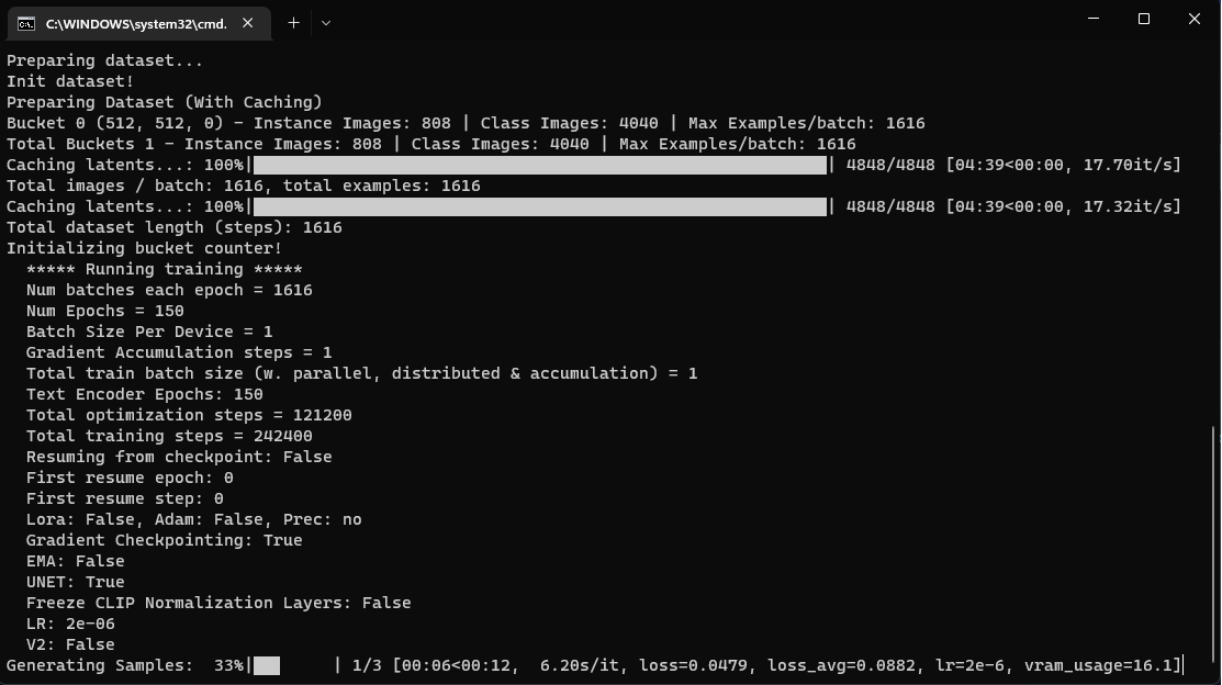 Stall on Generating Samples · Issue #909 · d8ahazard/sd_dreambooth_extension · GitHub