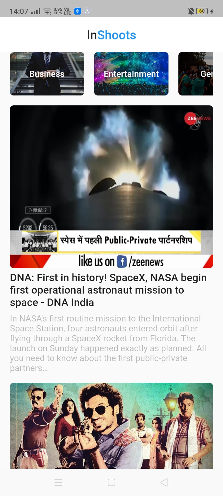 GitHub - arteevraina/Inshoots: News App built using Flutter Framework.