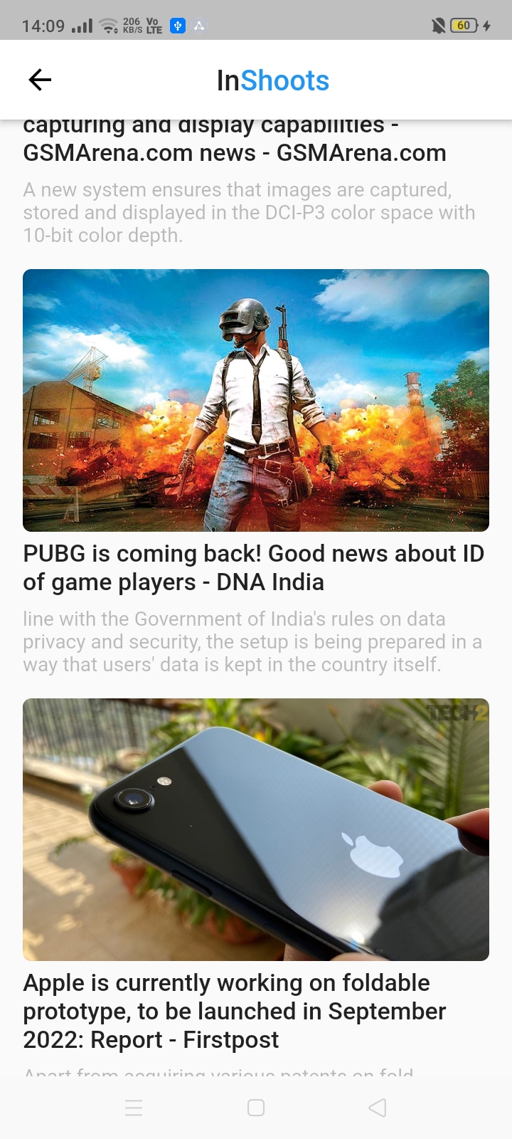 GitHub - arteevraina/Inshoots: News App built using Flutter Framework.