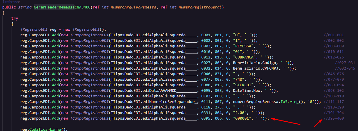 REMESSA CNAB400 SICREDI · Issue #133 · BoletoNet/BoletoNetCore · GitHub
