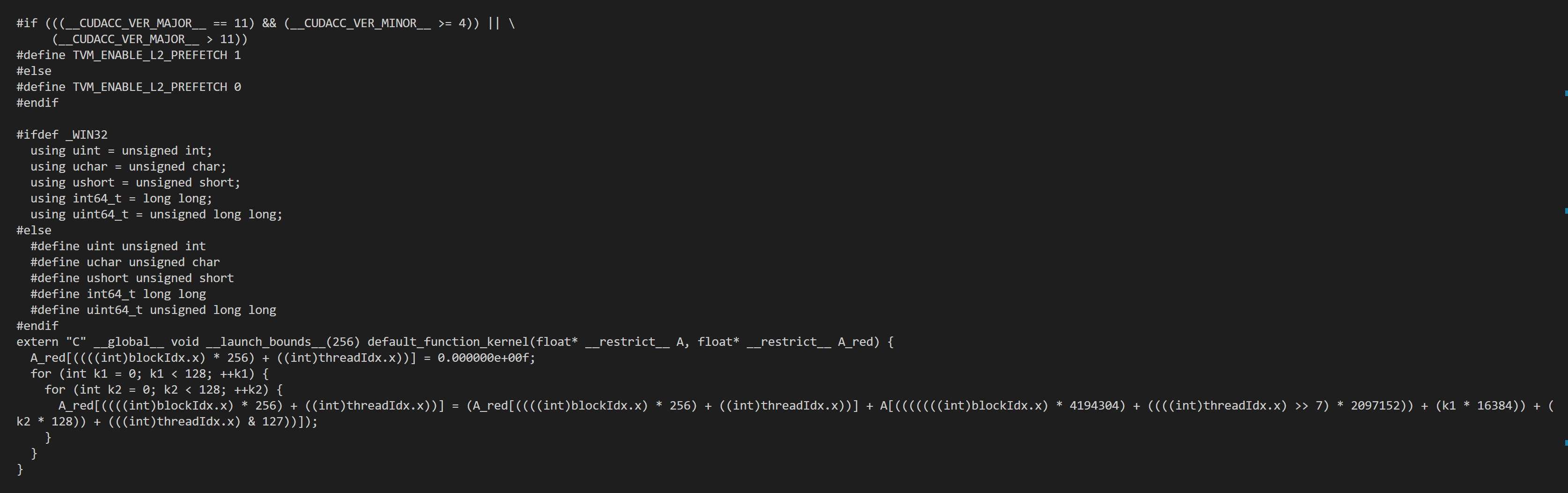 [bug] The Optimal Implementation Of Reduce Sum Searched By Ansor Is More Than 30x Slower Than
