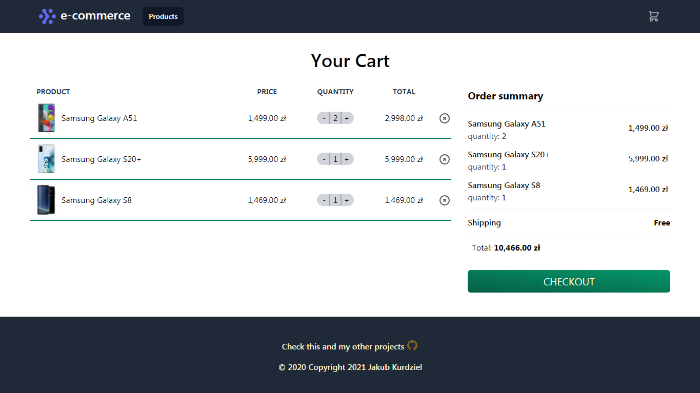 GitHub - kubo550/ecommerce: Test online store to learn e-commerce with ...