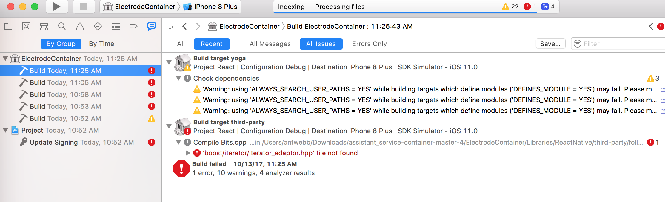 When building container, error in terminal · Issue #193 · electrode-io/electrode-native · GitHub