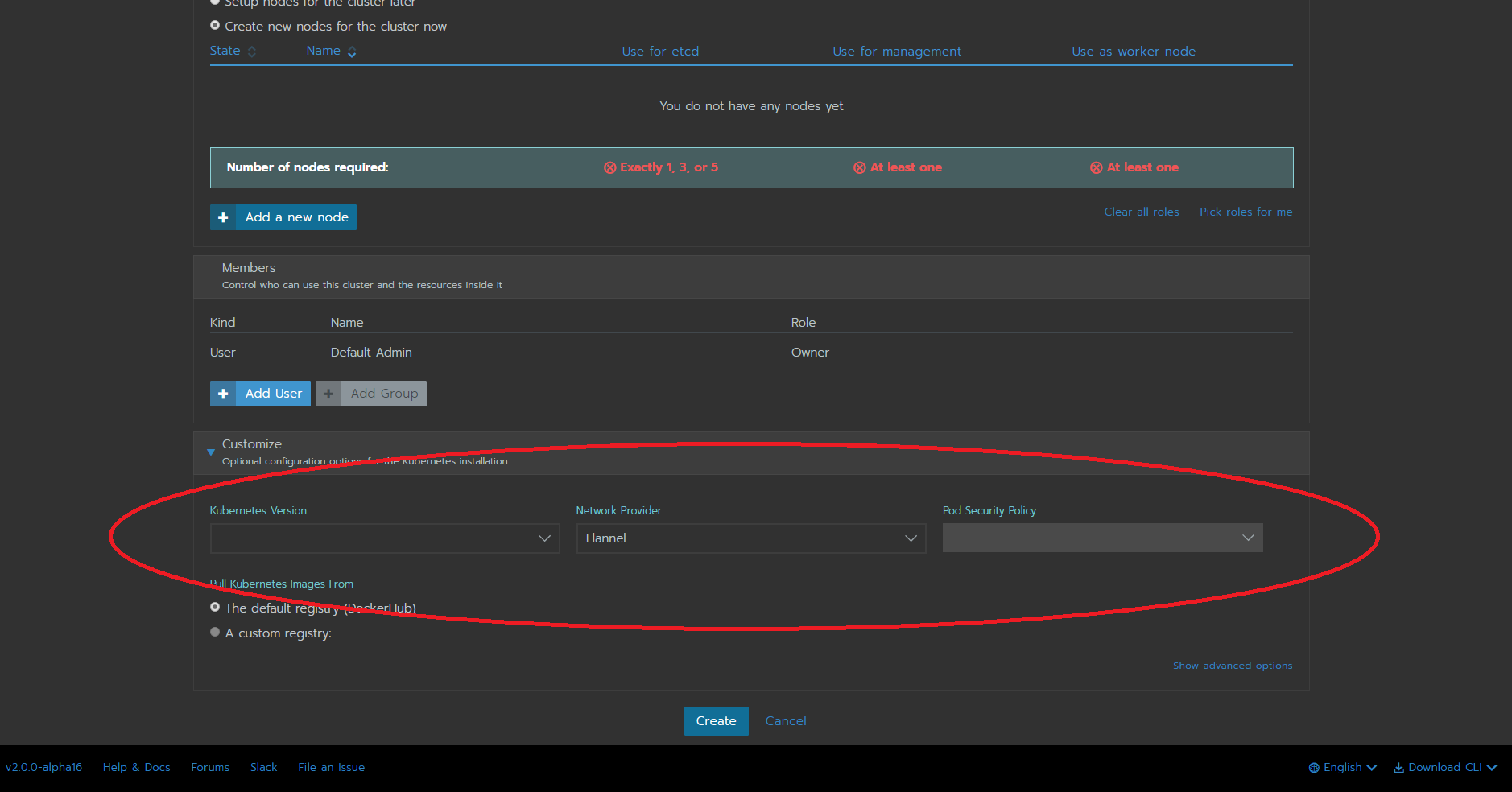 Add ability to set interface for Flannel network provider for RKE ...