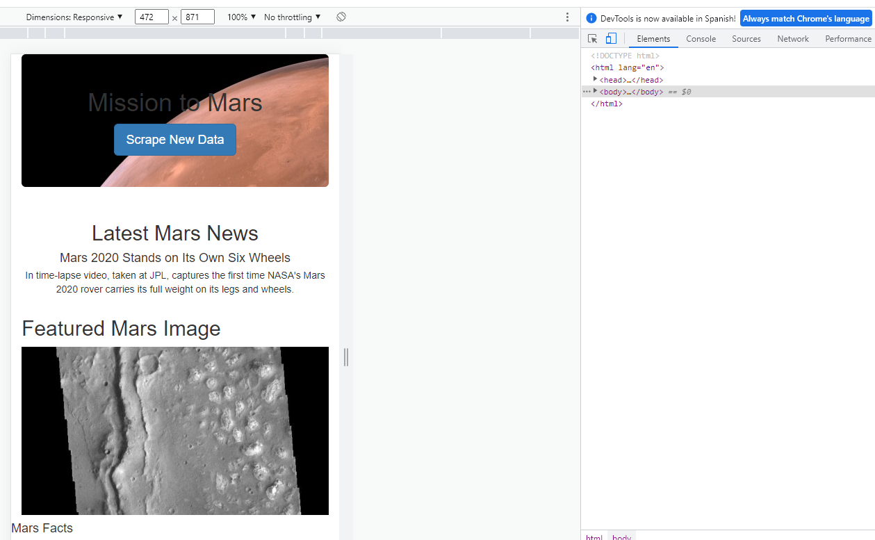 GitHub - Alelopez383/Mission_to_mars_vf: Scrapping using Python, BeautifulSoup, Splinter ...