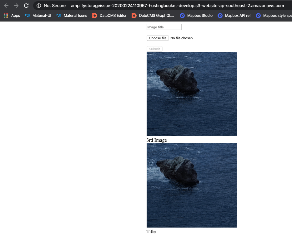 Storageput Storageget With Protected Images Give 403 Error Out Of The Box On Localhost