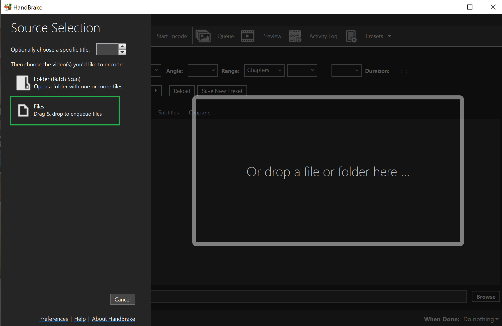 [Feature Request] Adding more than one selected file (or multiple folders, or recursive folders ...