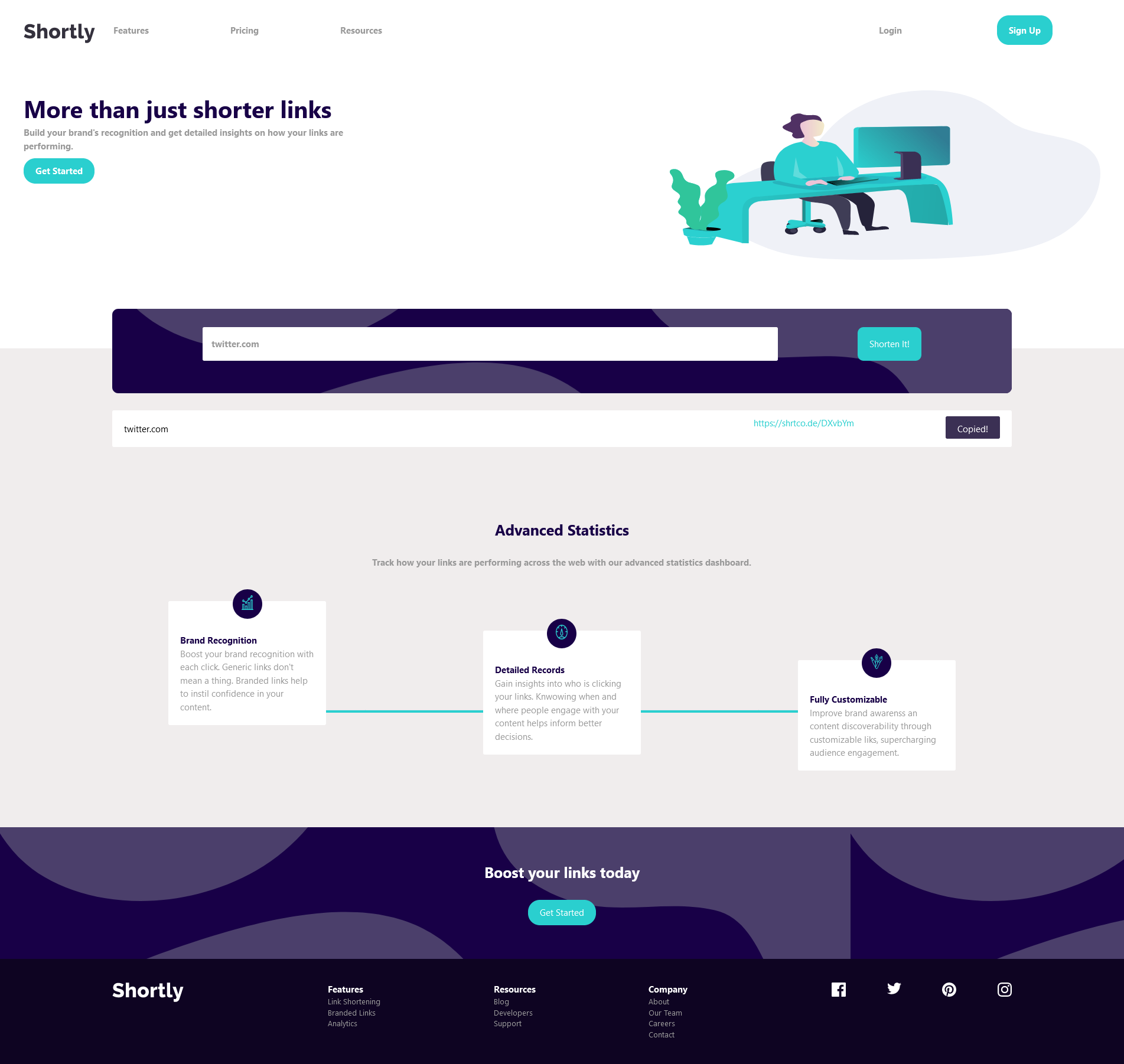 GitHub - tvjones/URL-Shortener: Enter a valid URL and you wll receive a shortened version