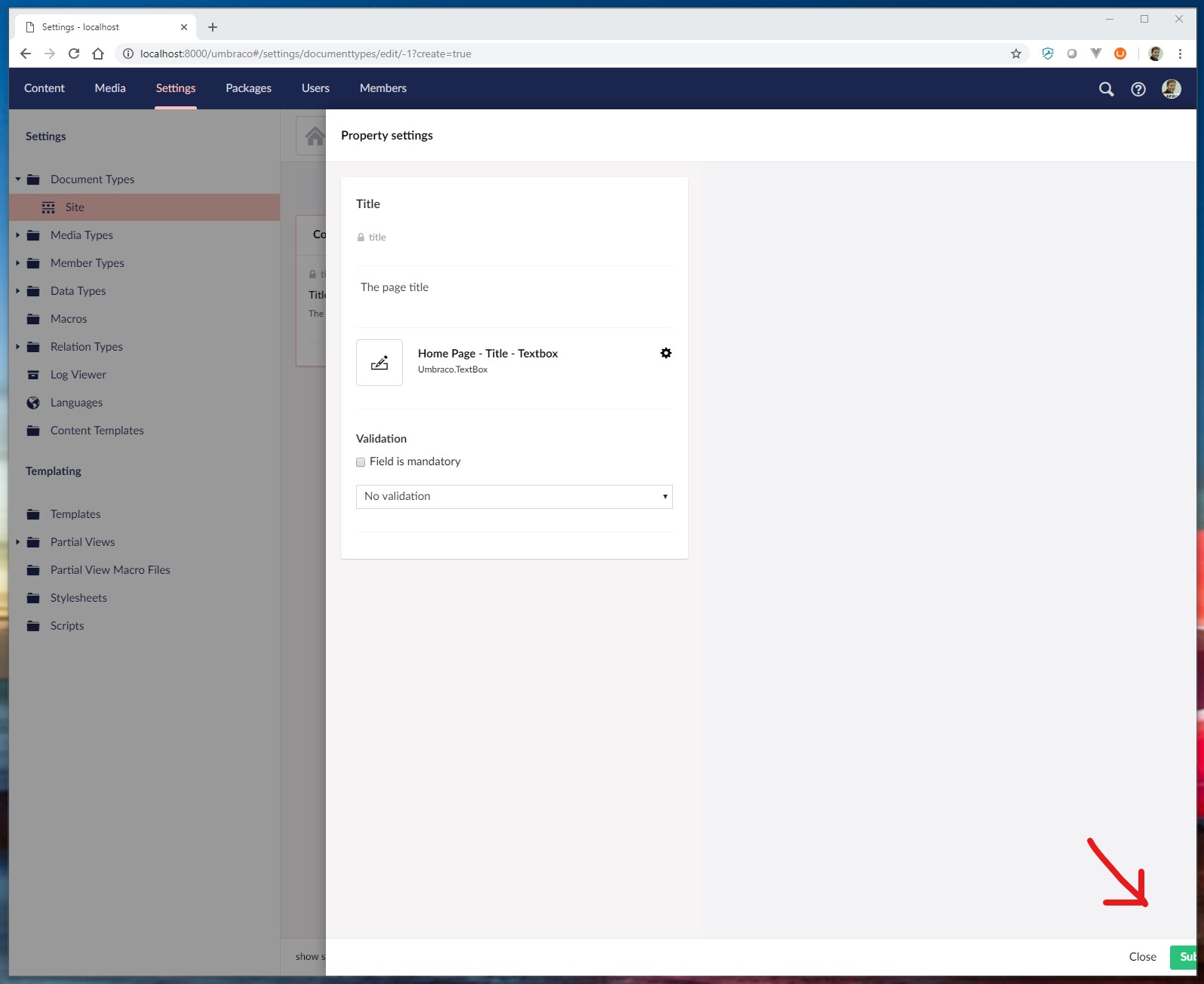 Infinite editor almost hides submit button · Issue #4257 · umbraco/Umbraco-CMS · GitHub