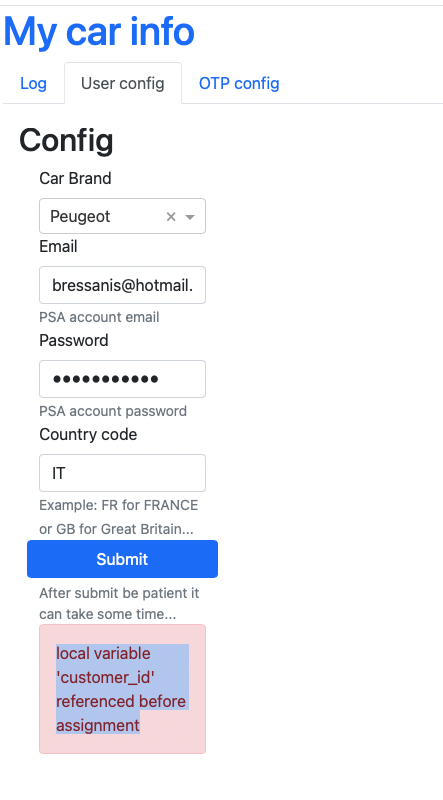 Error "local variable 'customer_id' referenced before assignment" · Issue #281 · flobz/psa_car ...