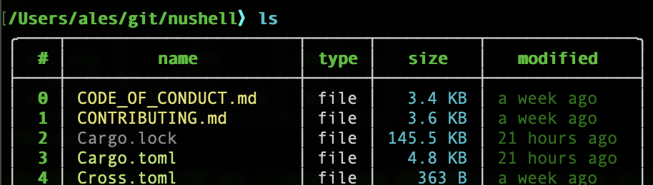 Commands Launched Via Sudo Dont Go Through Tabelizationcolorization · Issue 8099 · Nushell