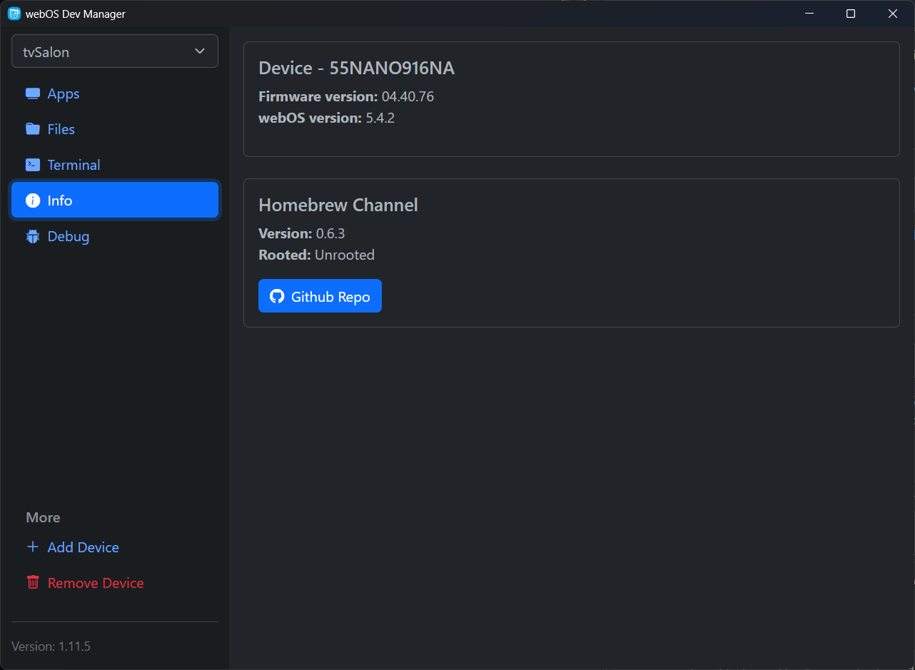 What happened to "Renew Session" in v1.10? · Issue #86 · webosbrew/dev-manager-desktop · GitHub