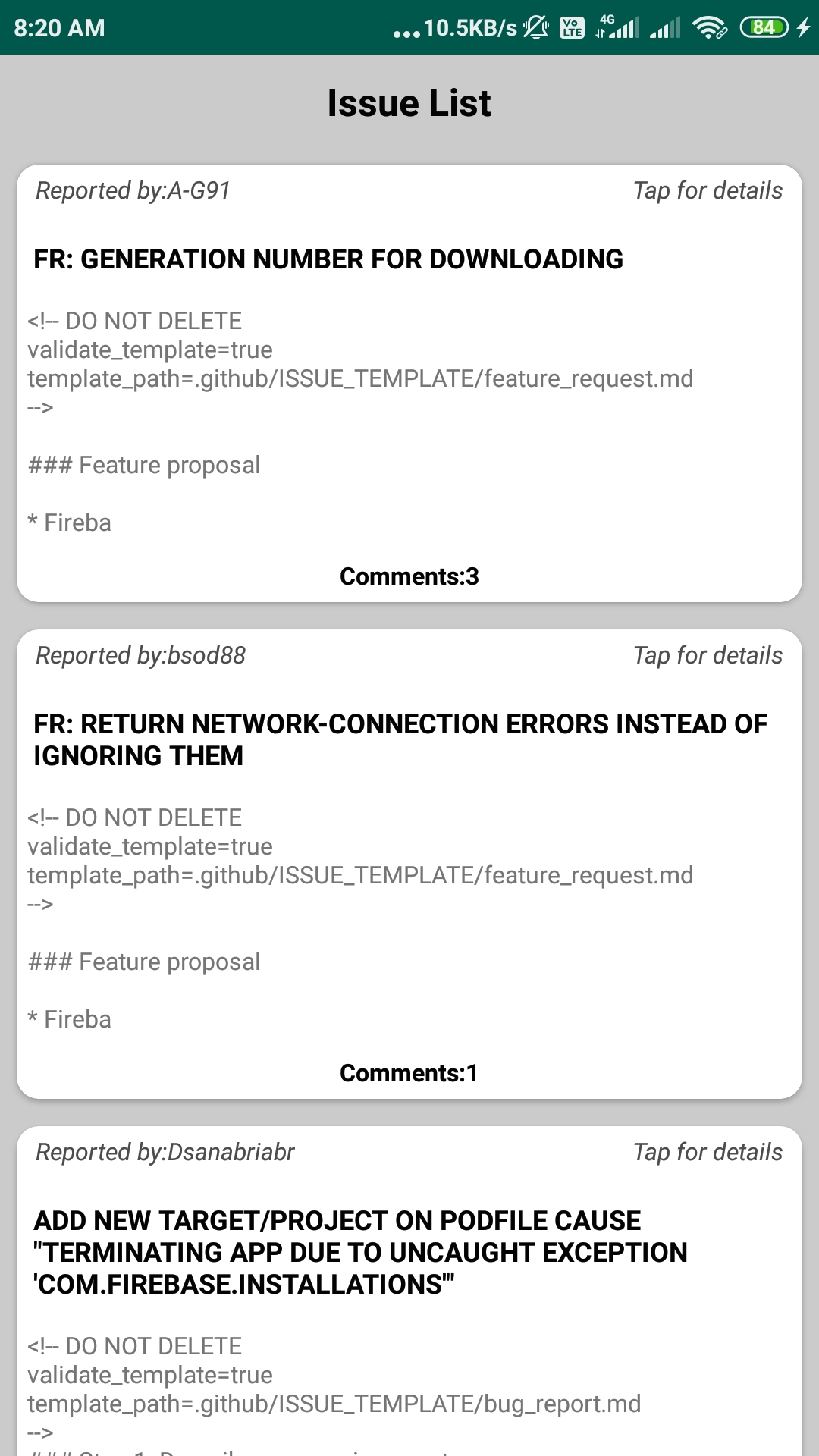 GitHub - PriyankaSurChowdhury/gitIssueTracker: This app is built as a ...