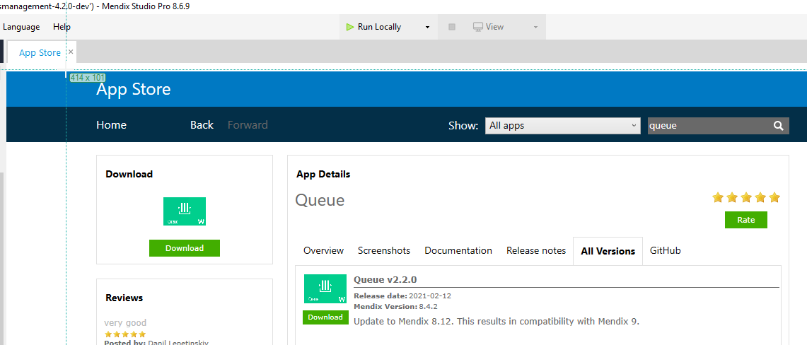 Unable to download module into Mendix 8.6.9 · Issue #15 · Ciphix/Queue ...