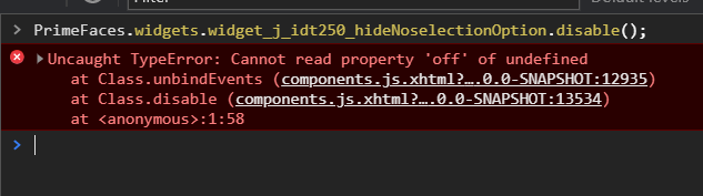 Selectonemenu Js Error Calling Disable · Issue 6851 · Primefacesprimefaces · Github