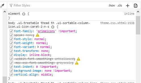 TreeTable: display an extra line in header when scrollable="true" · Issue #7070 · primefaces ...
