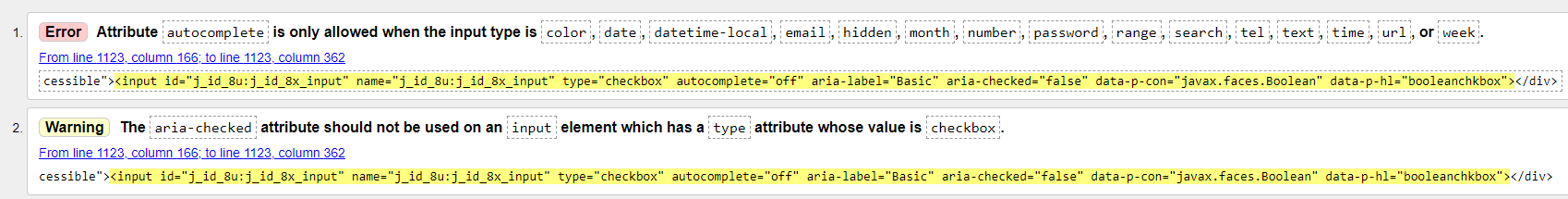 SelectBooleanCheckbox: ARIA Issues · Issue #8478 · primefaces/primefaces · GitHub