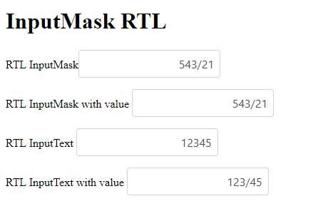 Inputmask: dir="RTL" doesn't work · Issue #8627 · primefaces/primefaces · GitHub