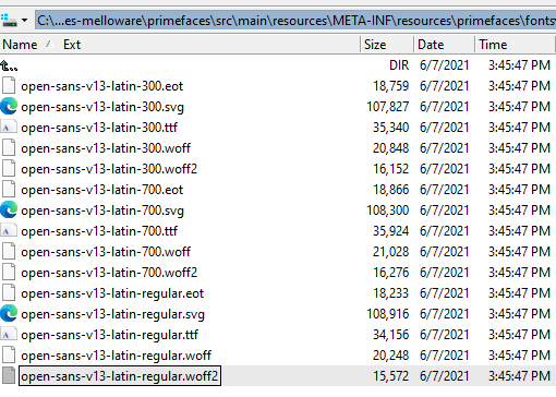 Font Remove Fonts Open Sans · Issue 9293 · Primefacesprimefaces · Github