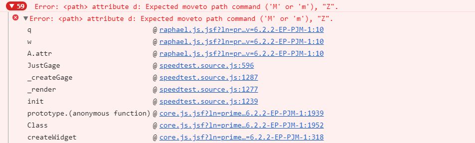 SpeedTest: Raphael.js Error in PF 6.2 · Issue #574 · primefaces ...