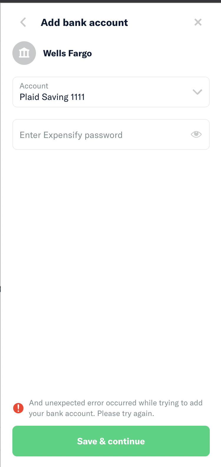 [HOLD for payment 2022-11-02] [$250] Bug: The error message is ...