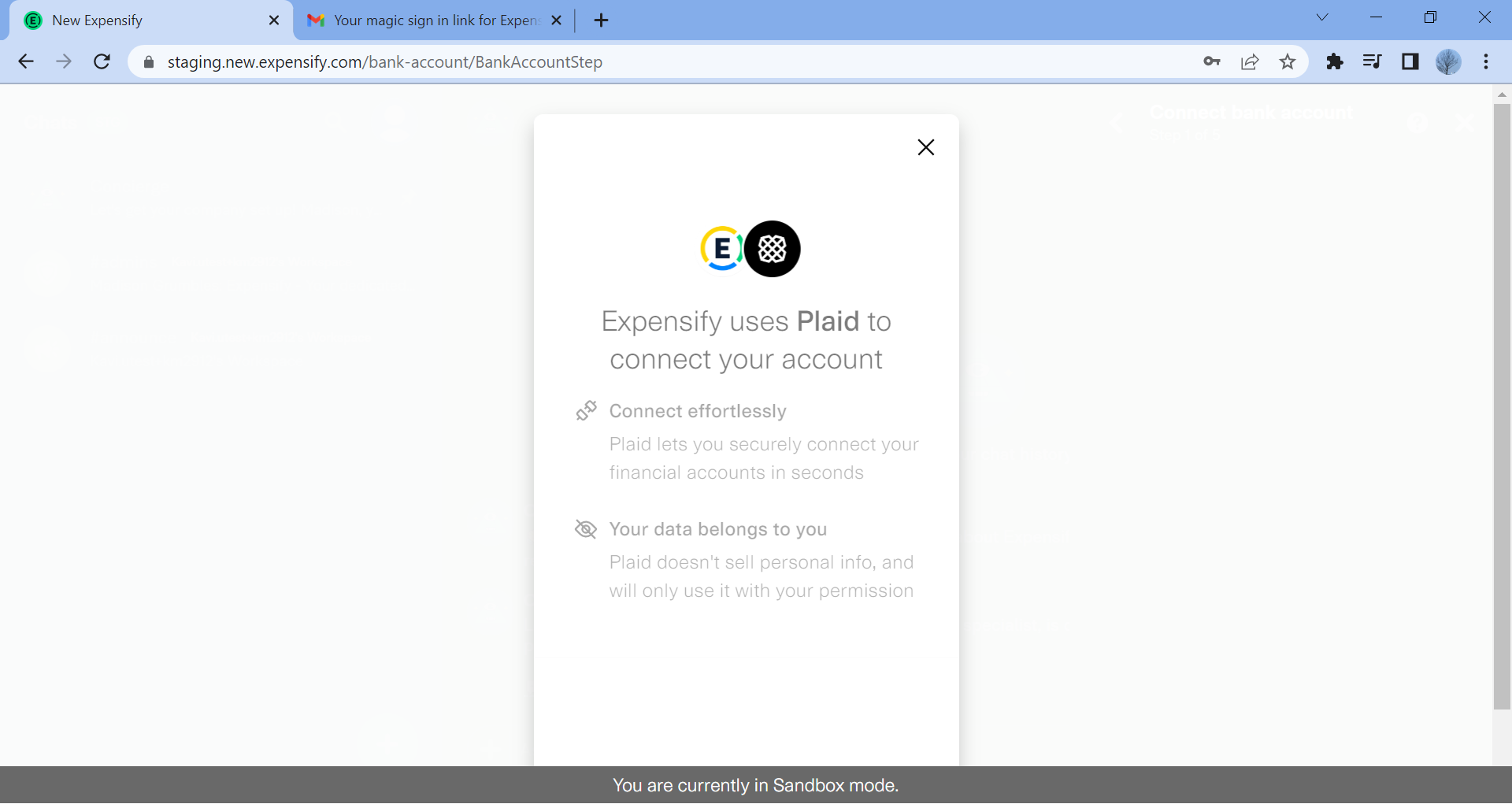 Bank account - Plaid Should have new branding logo before title. · Issue #13902 · Expensify/App ...