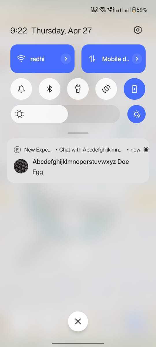 If user have long name that time in notification bell icon doesn't any ...