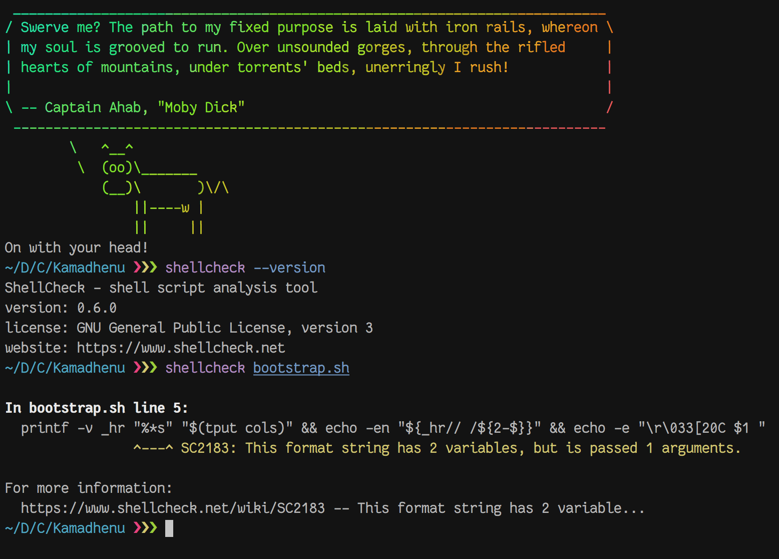 SC2183: printf arguments not checking for `*` argument · Issue #1184 · koalaman/shellcheck · GitHub