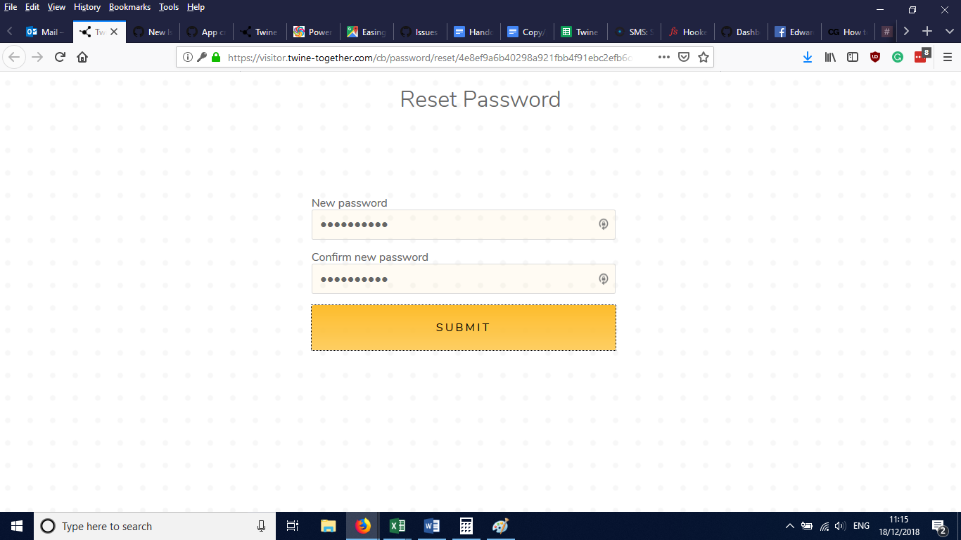 Reset Password Submit Button Does Nothing · Issue 597 · Twineplatformtwine Visitor · Github
