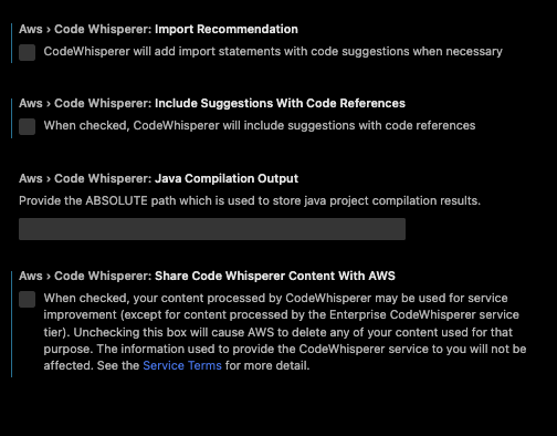 CodeWhisperer errors when Not Enabled · Issue #3490 · aws/aws-toolkit-vscode · GitHub