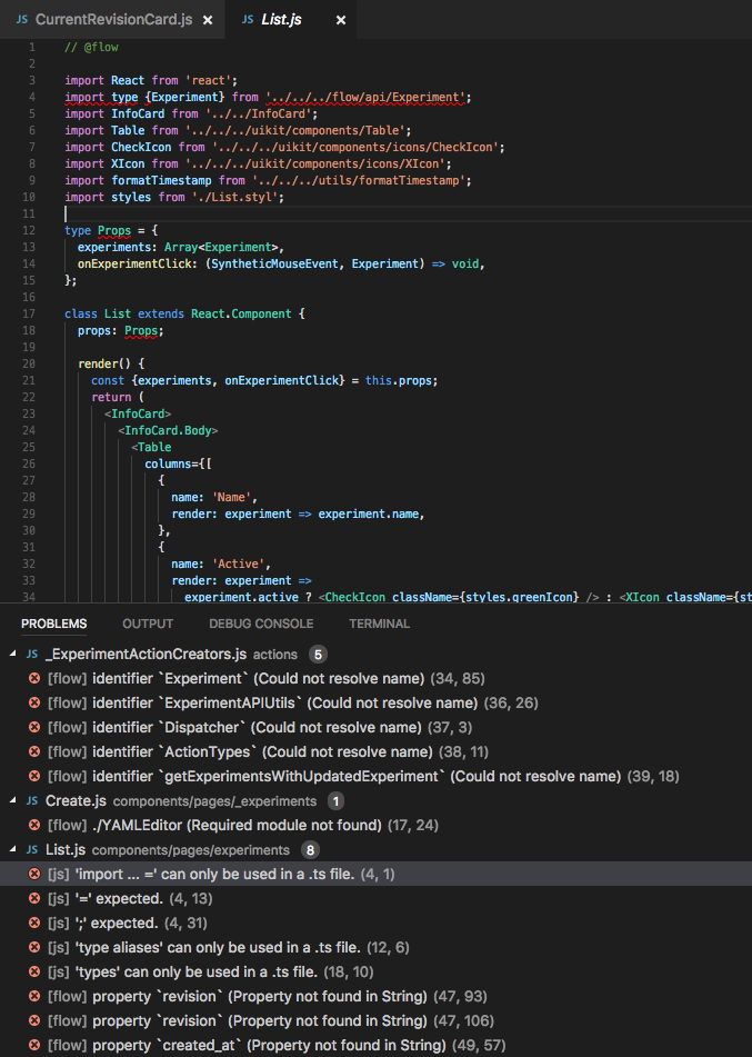 JS linter randomly kicks in, even though it's disabled · Issue #31419 ...