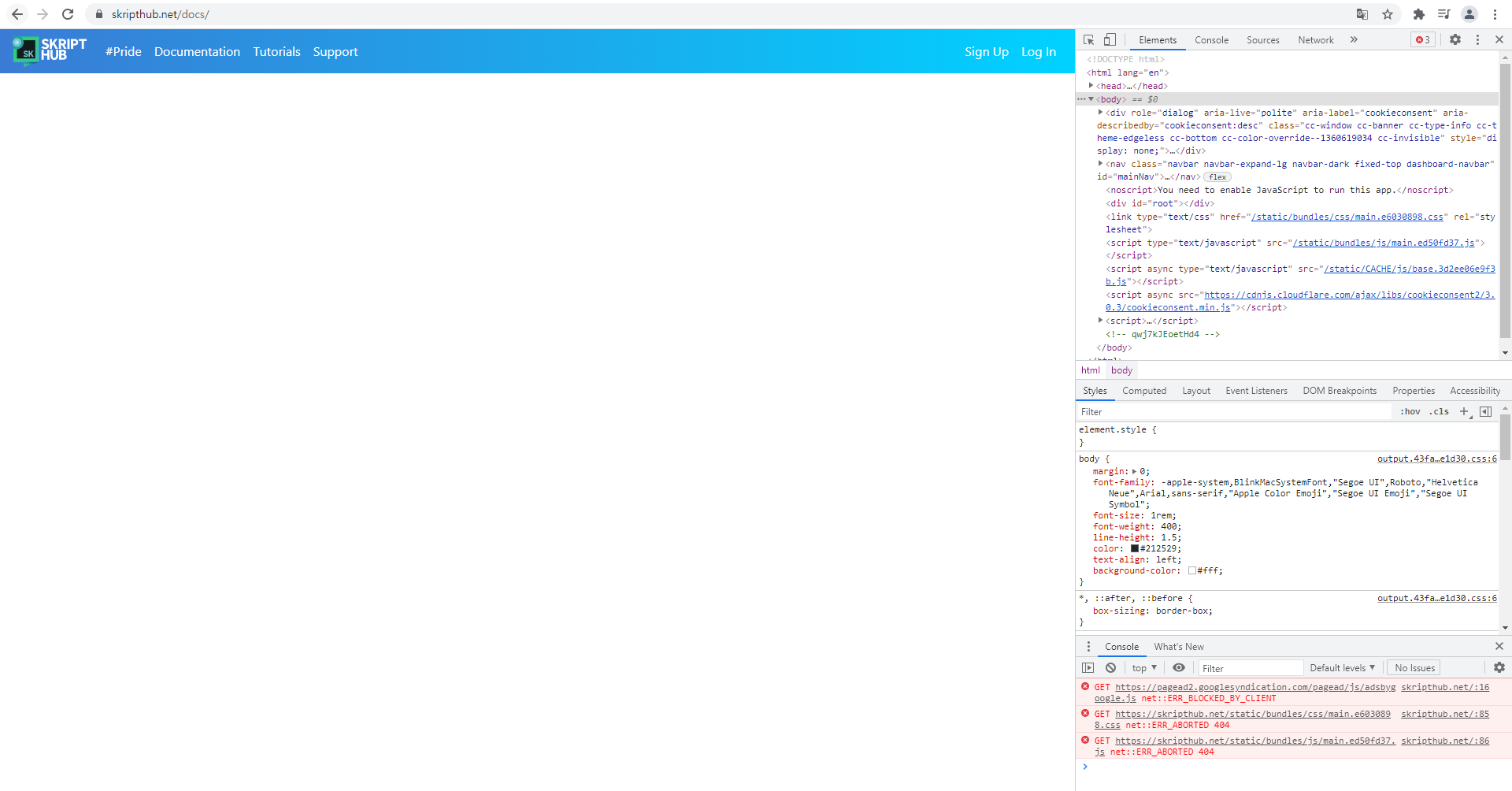 Cant Open Documentation 404 · Issue 65 · Skripthubskripthub · Github