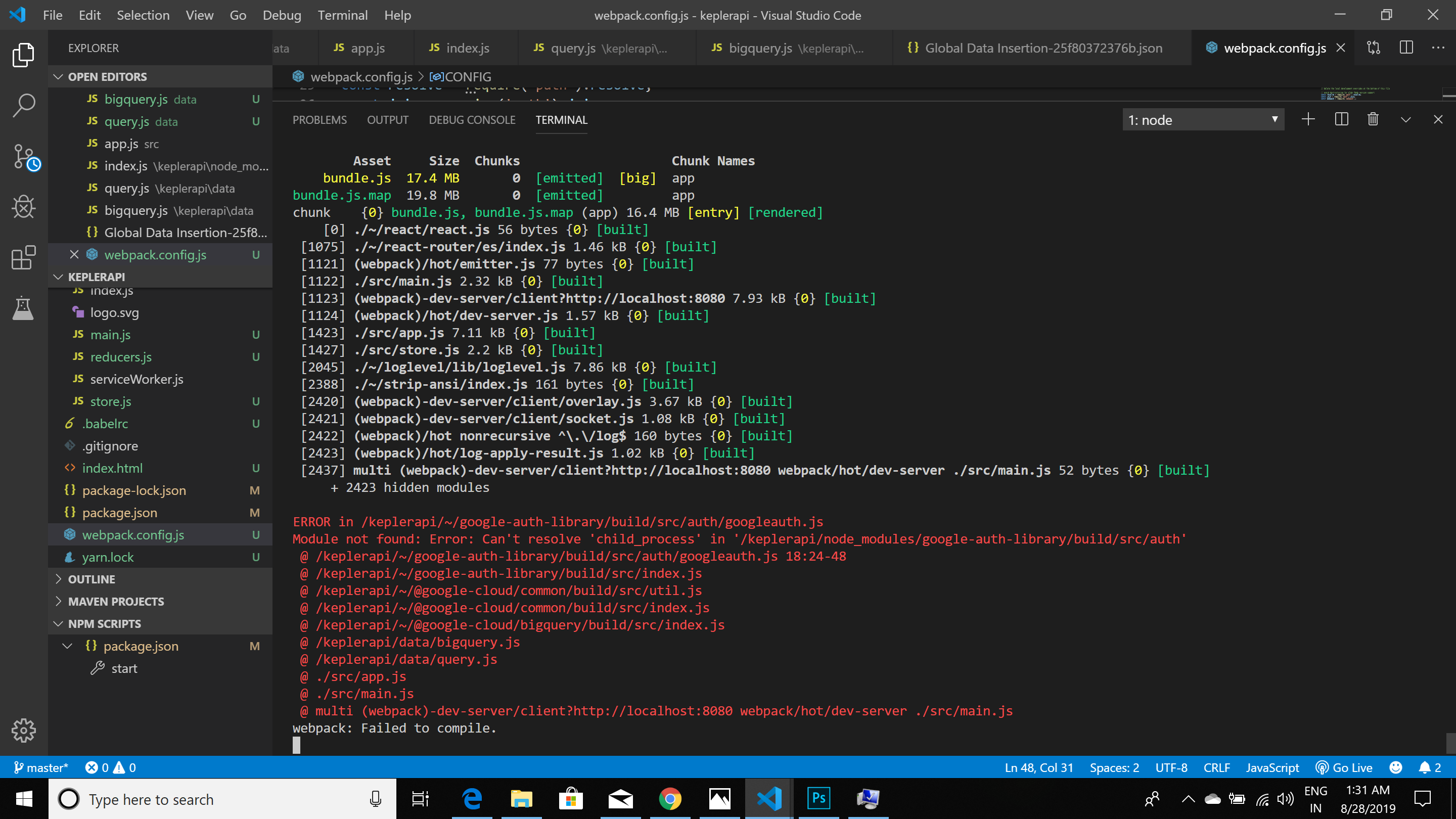 [Bug] Can't able to load data from Bigquery. · Issue #701 · keplergl/kepler.gl · GitHub
