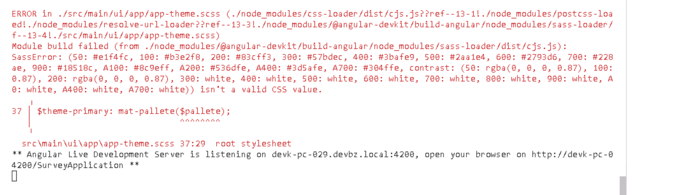 Getting CSS isn't valid when declare custom theme template · Issue ...