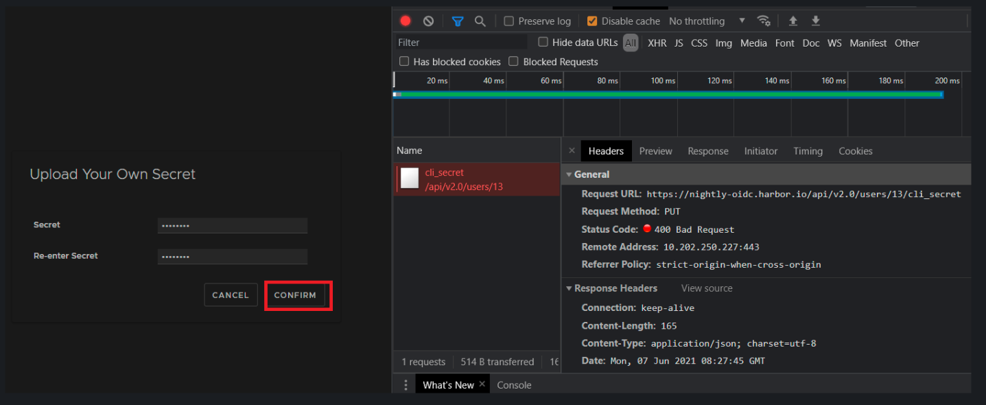 Bad Request When Modifying Oidc User Secret In Web Ui · Issue 15077 · Goharborharbor · Github