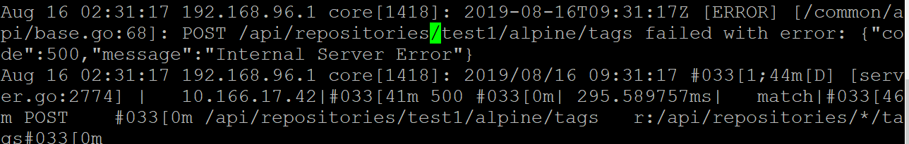 when retag a content untrust image, harbor return 500 instead of a readable warning message ...