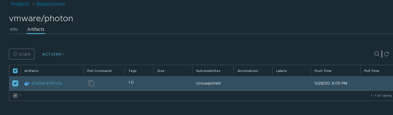 Scan image vmware/photon:1.0 return unsupported occasionally. · Issue #12094 · goharbor/harbor ...