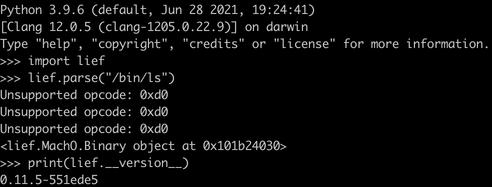 Still Unsupport 0xd0 On M1 · Issue 603 · Lief Project Lief · Github