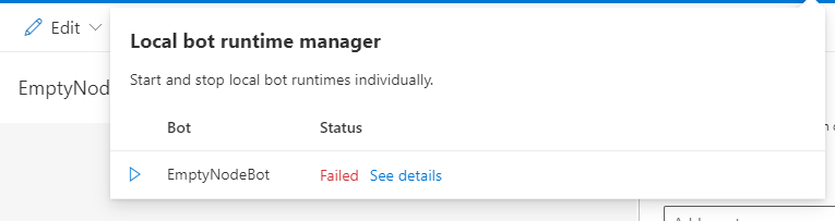 Error occurred building the bot- Node runtime · Issue #8862 · microsoft/BotFramework-Composer ...