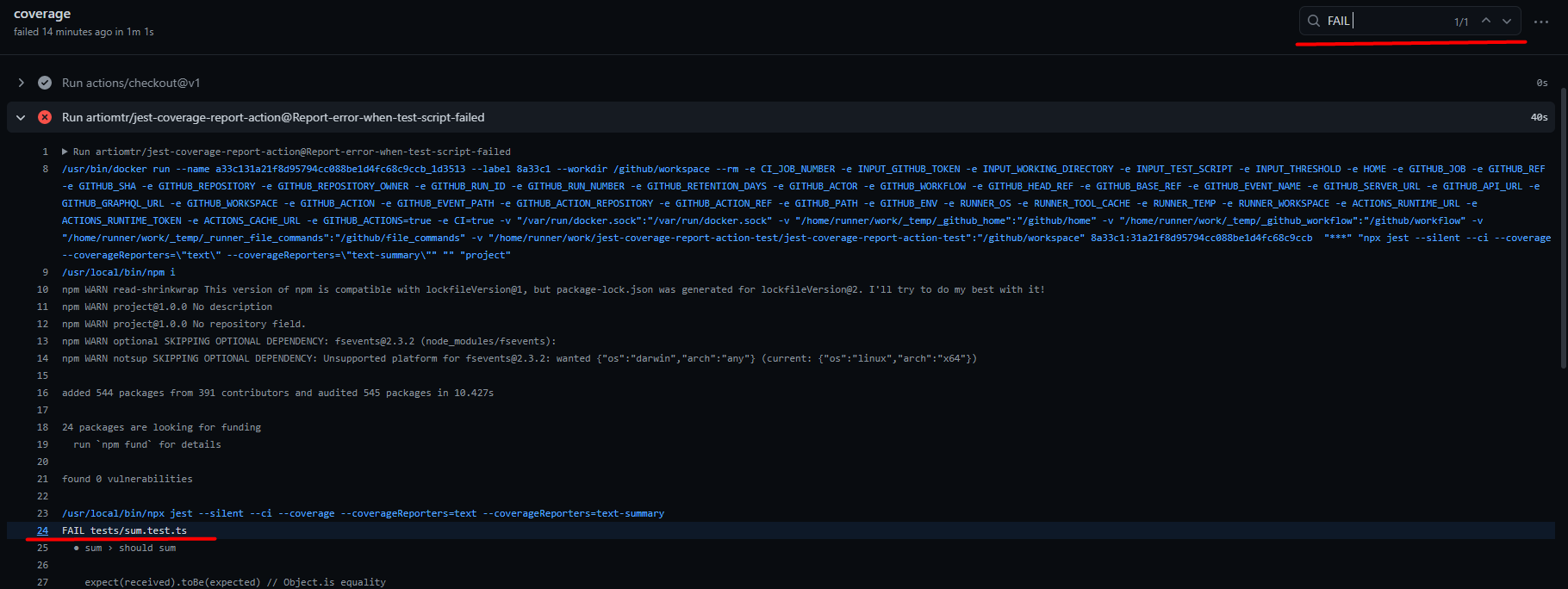 Feat Add Debug Option To See Why Github Action Is Failing · Issue 27 · Artiomtrjest Coverage 