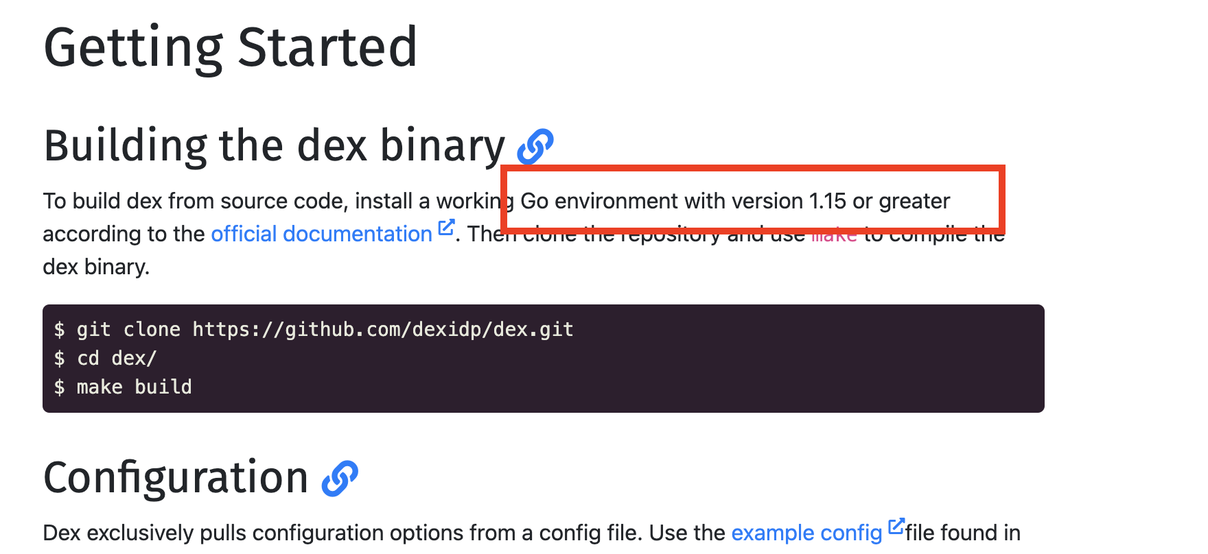 Building The Dex Binary Returning Error With Golang Version 115 · Issue 2749 · Dexidpdex · Github 3705