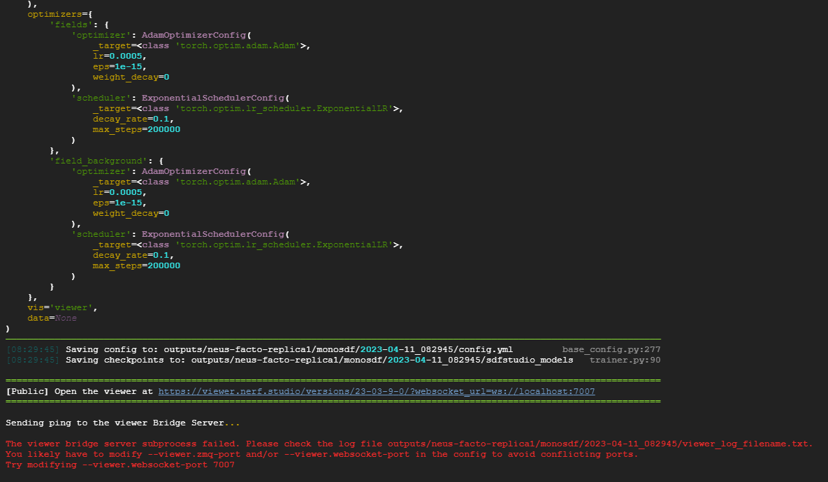 cannot close port connection 7007 · Issue #81 · autonomousvision/sdfstudio · GitHub