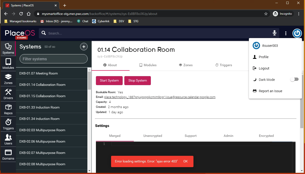 Backoffice User Permissions Allowing Access · Issue #93 · PlaceOS/backoffice · GitHub