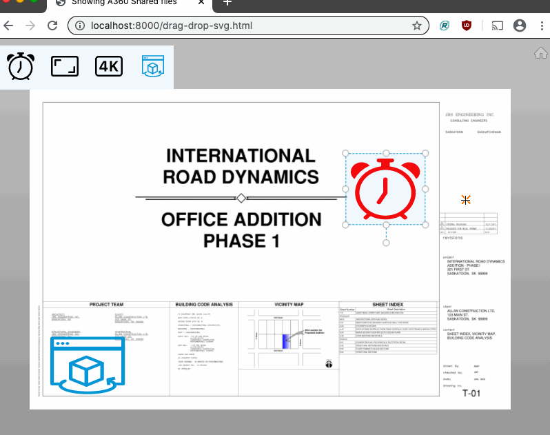 Stamp Markup Using SVG File Autodesk Forge