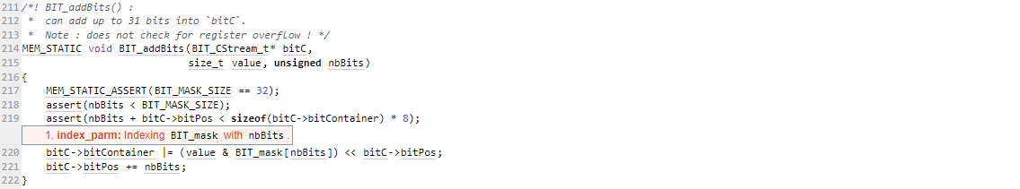 Out-of-bounds access in ZSTD_encodeSequences_body() · Issue #1468 · facebook/zstd · GitHub