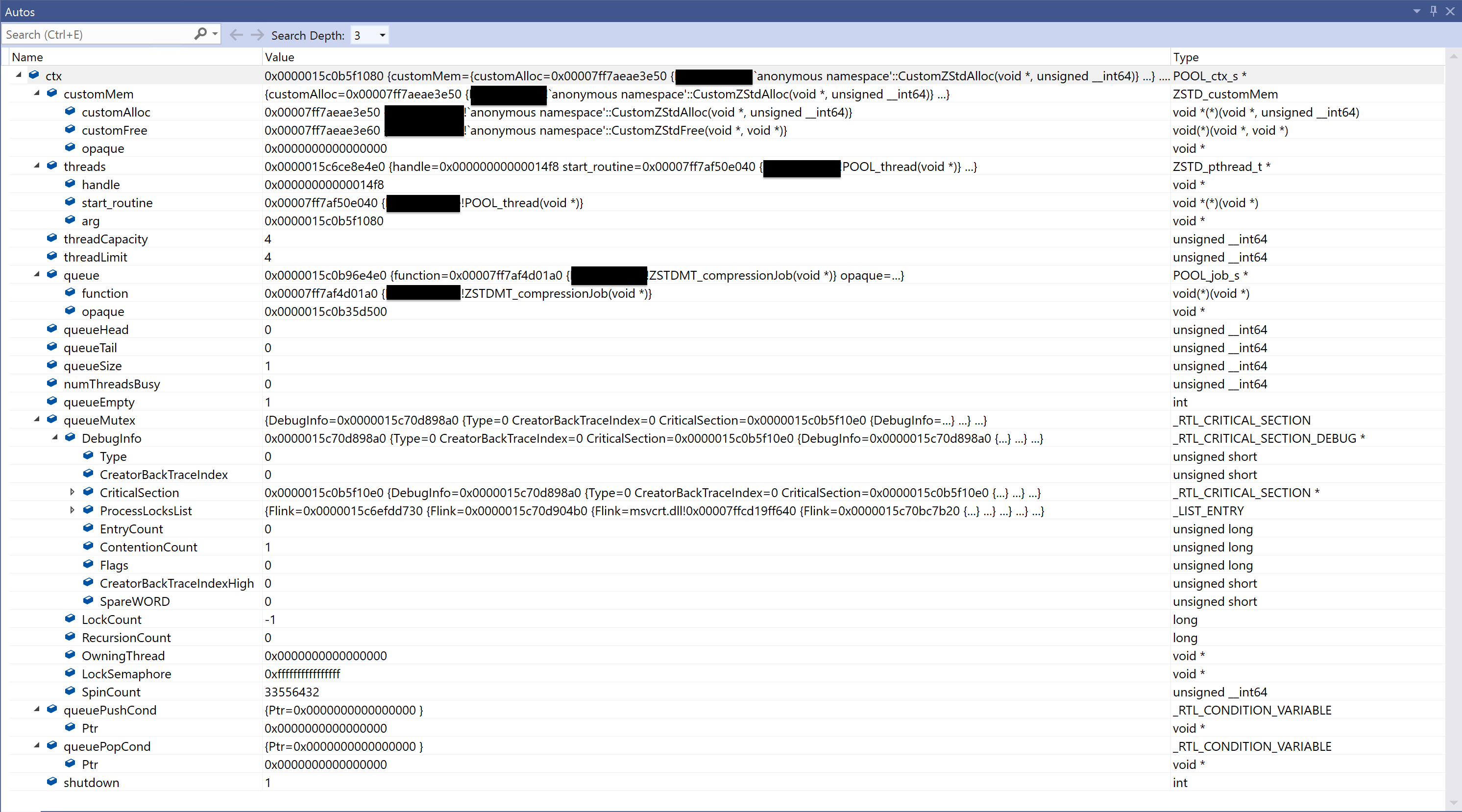[Non-repro][Windows 10]:Crash in ZSTD_pthread_cond_broadcast/WakeAllConditionVariable on freeing ...