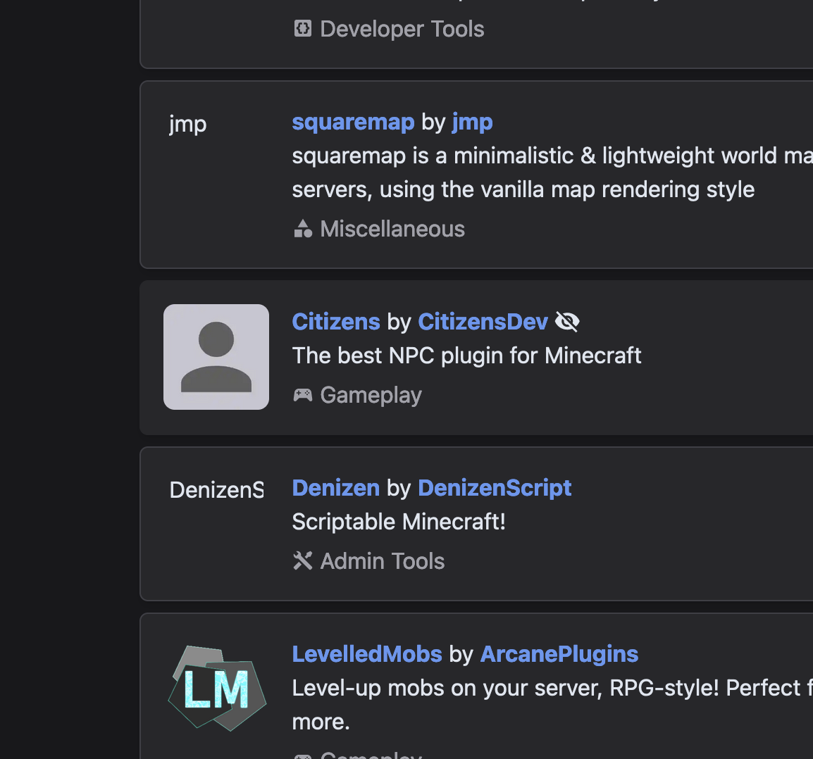 Old Project Icon Sticks Around When Switching Search Pages · Issue