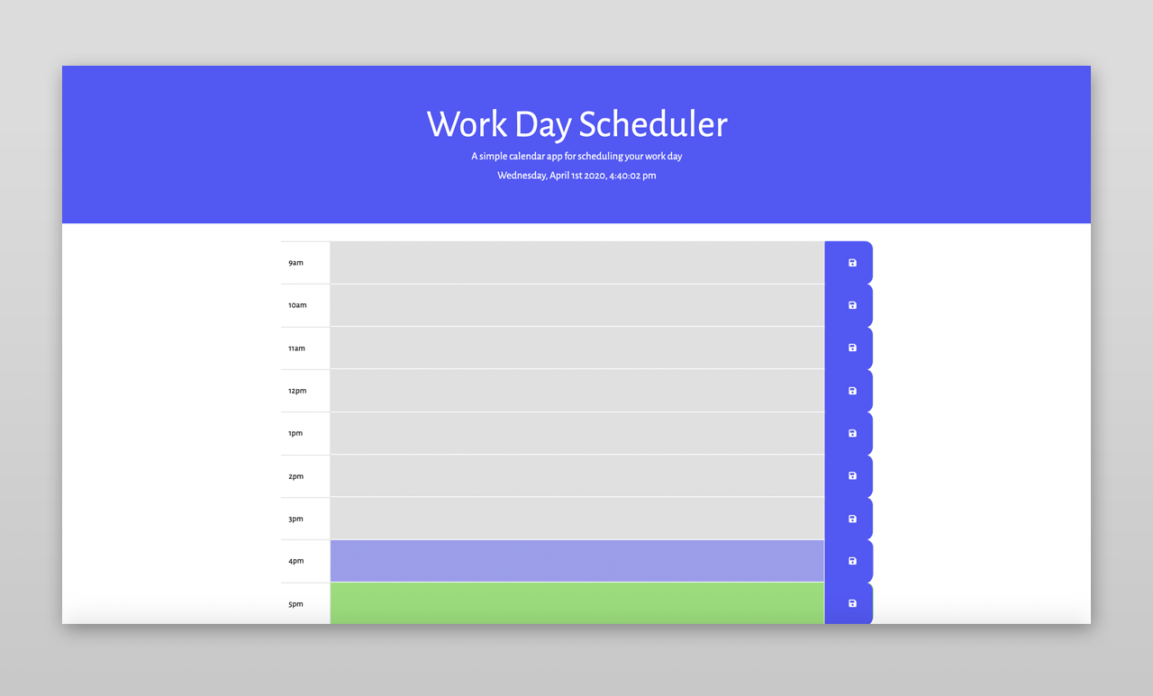 GitHub - brittanymorrisdesign/Homework-5: Simple calendar application ...