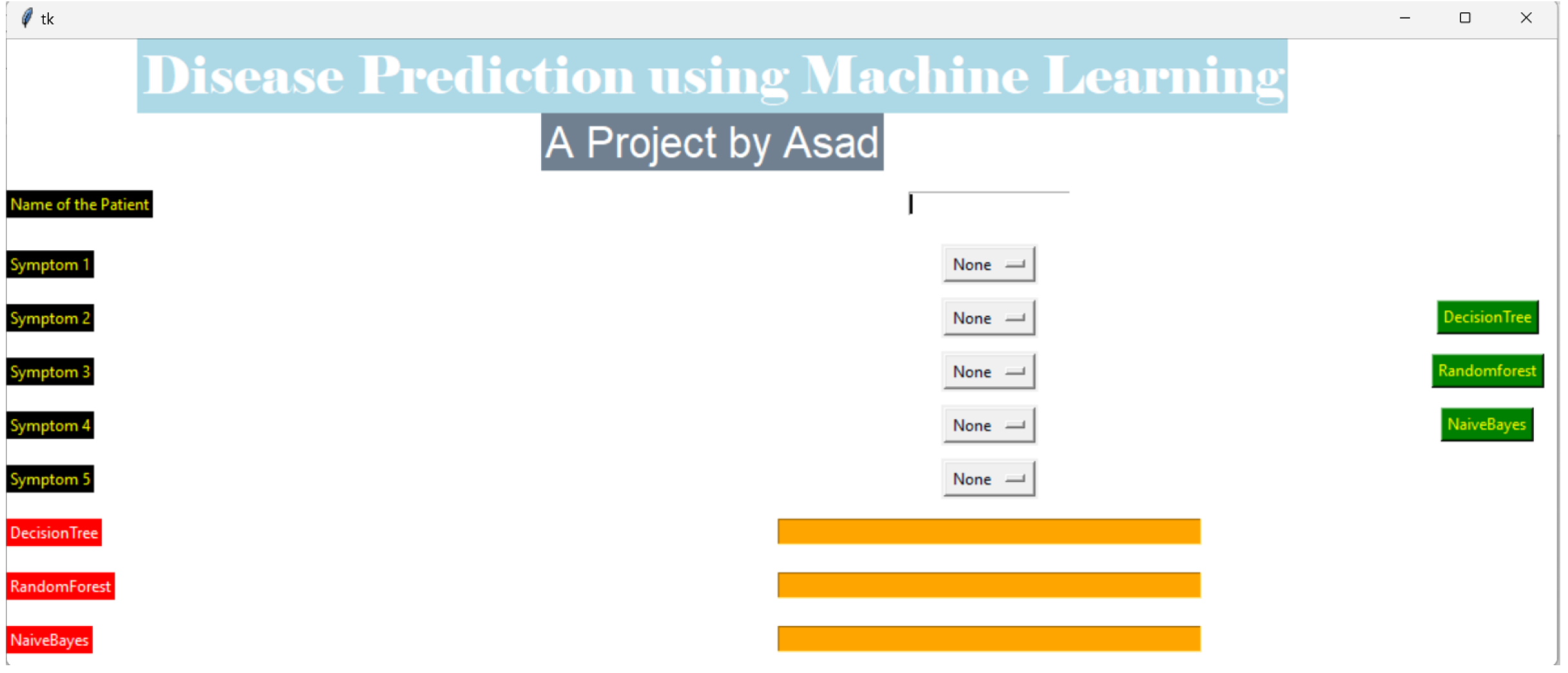 Github Phenomenal Asad Disease Prediction