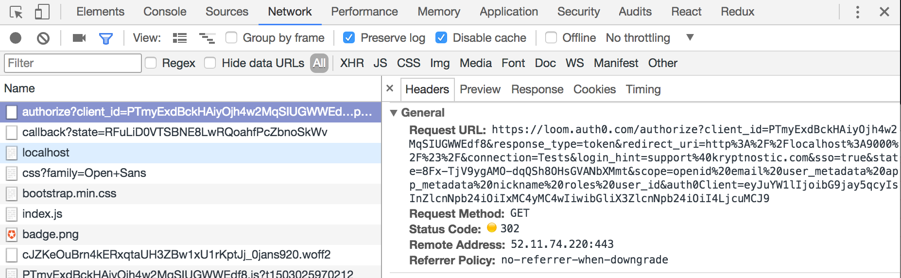 providing custom redirectUrl results in wrong redirect · Issue #1016 · auth0/lock · GitHub
